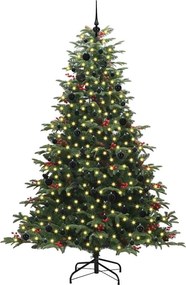 Umělý vánoční stromeček Zelená 240 cm PVC, kov a plast 3395569
