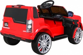 Ramiz Land Rover Discovery elektrické auto pro děti červené SUV + dálkové ovládání