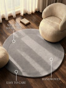 Villeroy & Boch Kusový koberec Kivi 106287 Grey, 160x160 (průměr) kruh, šedá, ložnice