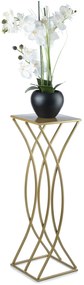 STOJAN NA KVĚTINÁČ TWIST 75X23X23 CM ZLATÁ
