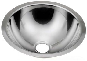Sapho - Umyvadlo, průměr 31 cm, bez přepadu, nerez 13028.B