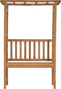 Zahradní lavice s pergolou 115 cm masivní teakové dřevo 316170