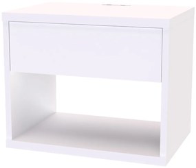 Nábytek Mikulík Noční stolek SMART s USB nabíječkou Dekor: Dub bělený