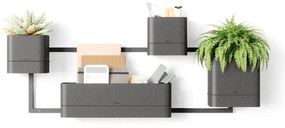 Umbra, Sada závěsných květináčů Cubiko Plant Box 4 ks | černá