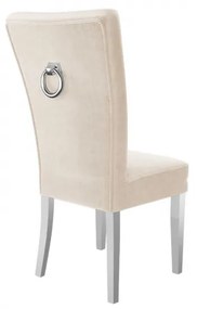 Čalouněná jídelní židle ST67 + klepadlo, Barva:: chrom, Barva: černá, Potah: Magic Velvet 2217