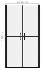 Sprchové dveře matné ESG (73–76) x 190 cm