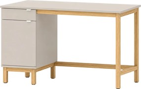 Psací stůl MODEL se šuplíkem a skříňkou do dětského pokoje Zvolte barvu: Kašmírová s bílým úchytem, Zvolte rozměr: 100x60 cm, Zvolte stranu: Levá
