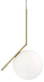 Flos IC Lights S3 10 Anniversary, designové závěsné svítidlo, 1x205W E27, 24K zlato, Ø 45cm
