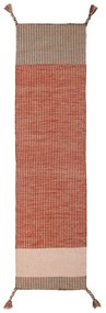 Oranžový vlněný běhoun Flair Rugs Anu, 60 x 200 cm