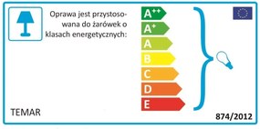 TEMAR Přisazené stropní koupelnové osvětlení CLEO, 3xE27, 24W, 40cm, kulaté, bílé, IP54