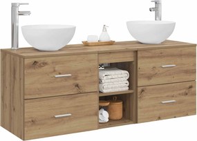 Sada koupelnových skříněk 3 ks Dub artisan 49,5 x 41 x 64,5 cm 3405810