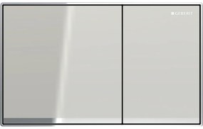 Geberit Sigma60 - Ovládací tlačítko splachování, sklo/pískově šedá 115.640.JL.1