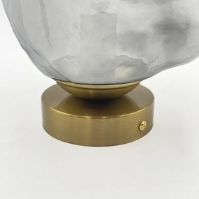Stropní svítidlo CRISTAL 1xE14/15W/230V mosaz/kouřová černá