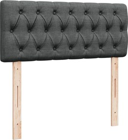 Box spring postel s matrací tmavě šedá 120x190 cm textil 3287015