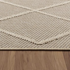 Ayyildiz, Kusový koberec Patara 4955 Beige – na ven i na doma, 200x290, béžová, chodba / předsíň