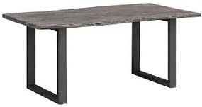 Jídelní stůl Keens akacia sand black 230 x 100 cm