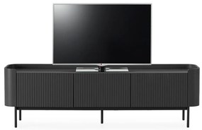 Černý TV stolek 180x55x40 cm Willa – MOME