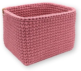 Háčkov Háčkovaný košík - Bára Barva: Pastel pink