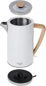 Adler AD 1347w bílá / Rychlovarná konvice / 2200W / 1.5 L