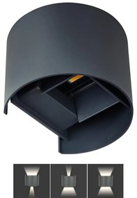 Kanlux LED Venkovní nástěnné svítidlo REKA LED/7W/230V IP54 černá KX0289