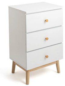 Vinthera Noční stolek Moa, Bílý 40 x 30 x 65 cm