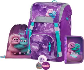 Oxybag OXY SKY - školní set Monster 4 ks: batoh, penál, sáček, placky