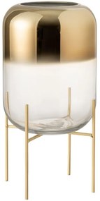 OnaDnes -20% Zlatá skleněná váza J-line Oceanne L