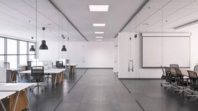 CEN PQA65-406040 LED Panel P-QUADRO40 ADV. 600x600x10mm CRI>80 UGR19 40W 4000K 3900Lm 120d IP65 NO FLICKER - CENTURY