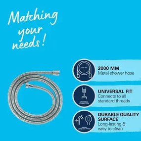 Grohe Hadice - Sprchová hadice VitalioFlex Metal Long-Life 2 m chrom