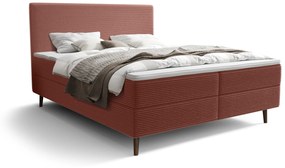 Manželská postel 140 cm Napoli Comfort (terakota) (s roštem, s úl. prostorem). 1082526