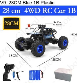 Offroad auto na dálkové ovládání, více variant Varianta: V9: 28CM Blue 1B Plastic (plast)