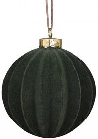 Chic Antique Velurová vánoční ozdoba Ball Moss 11 cm, zelená barva, pryskyřice