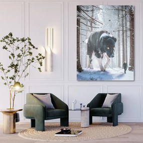 Gario Obraz na plátně Obří pes v zimním lese - Alex Griffith Rozměry: 40 x 60 cm