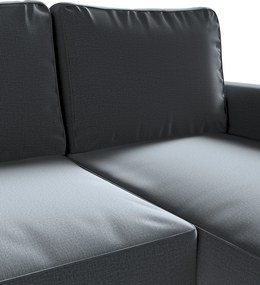 Potah na pohovku IKEA Backabro rozkládací se šezlongem barva šedá látka sametová