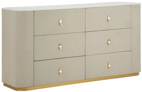 Designová komoda Ondelette 140 cm krémová