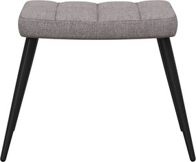 Relaxační židle se stoličkou taupe textil 327961