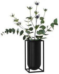 Váza Kubus Lolo Black 24 cm Audo Copenhagen