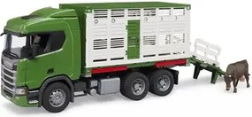 Bruder Přepravník zvířat Scania s figurkou krávy / od 4 let