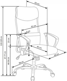 Kancelářská židle Vire / bílá