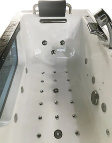 BPS-koupelny Hydromasážní vířivá vana Gomera 983C 162x75 s ohřevem vody