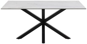 Heaven X 160 jídelní stůl bílý melír / černá