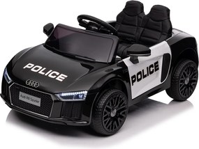 Ramiz Elektrické autíčko Audi R8 Policie na baterie + dálkové ovládání + EVA + pomalý start + MP3 LED