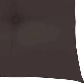 Skládací židle s polštáři v barvě taupe, 3 ks, masivní teakové dřevo 3062537