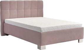 Manželská postel 140 cm - Blanár - Kelly (šedá) (s roštem)