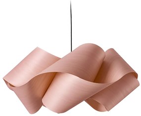 Designové svítidlo z dřevěné dýhy Swirl  Designové svítidlo z dřevěné dýhy Swirl Barva rozety: Černá, Dekor: Bledě růžový, Průměr a výška: ø 750 mm x…
