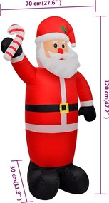 Nafukovací Santa Claus 120 cm 242359