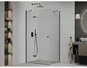 Mexen Roma sprchový kout 70x80cm, 6mm sklo, černý profil-čiré sklo, 854-070-080-70-00