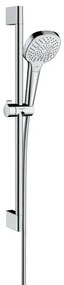 Hansgrohe Croma Select E - Set sprchové hlavice, 3 proudy, tyče a hadice, EcoSmart 9 l/min, bílá/chrom 26581400