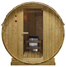 RAKOUSKÝ produkt - Venkovní sudová sauna TROMSÖ XL pro 6 osob 189x 220 x 191,5 cm ( F50220 )