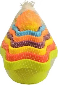 Pyramida stohovací kelímky / 14 x 12 x 12 cm / od 6 měsíců
